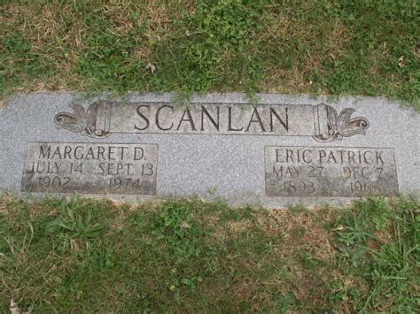 Patrick Eric Eric” Scanlan 1893 1966 Find A Grave Memorial