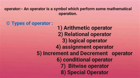 Types Of Operator C Language C Language Fy Bca Imp Questions Bca