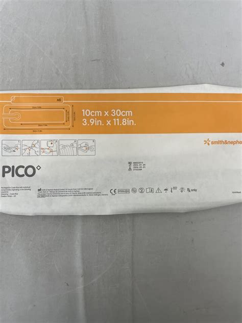 New Smith And Nephew 66022013 Pico 7 Npwt System W One Dressing 10cm X 30cm Negative Pressure