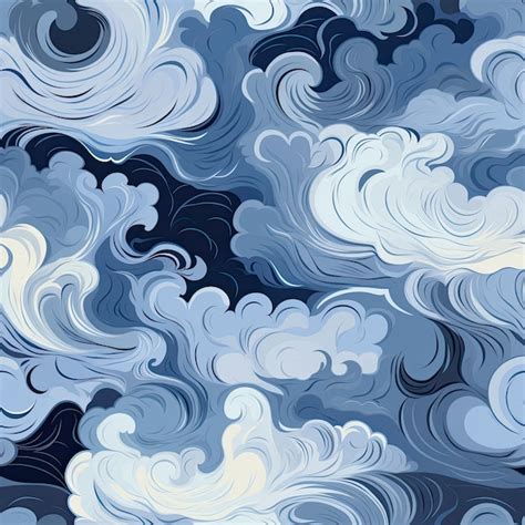 Premium Ai Image Patterns Resembling Swirling Smoke Or Clouds