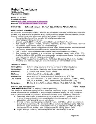 R Tanenbaum Net Developer August Pdf