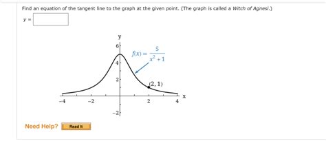 Solved Find An Equation Of The Tangent Line To The Graph At Chegg Com
