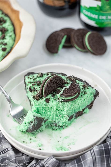Grasshopper Pie No Bake Grasshopper Pie