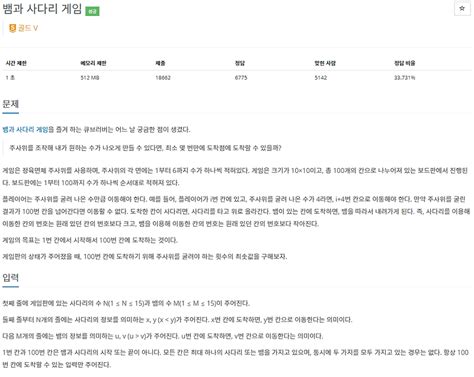 [boj] 백준 16928번 뱀과 사다리 게임 java 자바