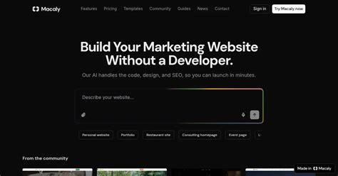 Macaly Is This The Best Ai Website Builder Tool In 2026 🏆