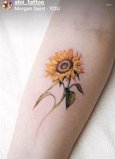 30 Sunflower Tattoo Ideas Meaning And Symbolism Artofit