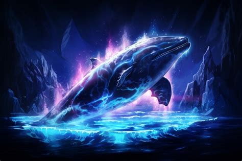 Premium Photo Luminous Leviathan