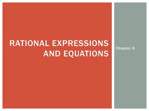 Ppt Rational Expressions And Equations Powerpoint Presentation Free