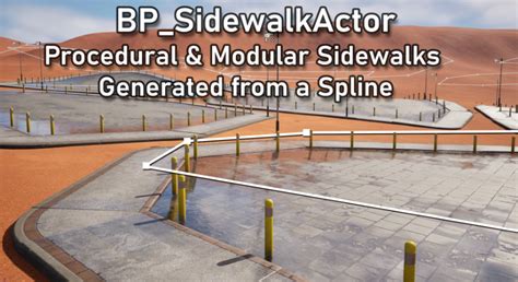 Spline Sidewalk Blueprint In Blueprints UE Marketplace