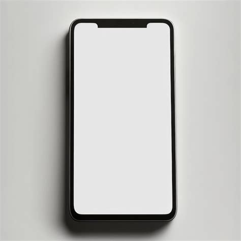 Premium AI Image Blank Smartphone Screen On A White Background Mockup