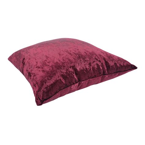 Mainstays Crushed Velvet Square Decorative Pillow 18 X 18 Merlot
