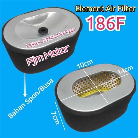Jual 186 Isi Filter Saringan Udara Hawa Mesin Genset 186F Kipor Daito