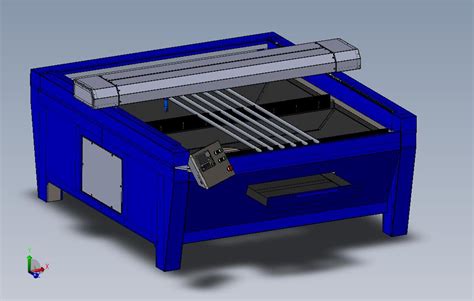 数控激光雕刻机 Solidworks 2016 模型图纸下载 懒石网