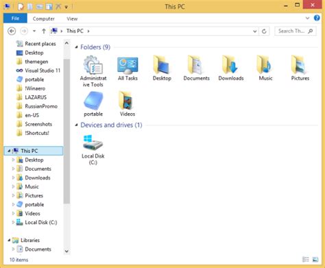 How To Add Custom Folders In This PC In Windows 8 1 Or Remove The Defaults