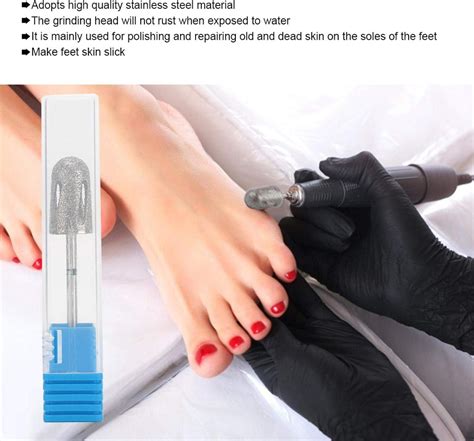 Stainless Steel Foot Nail Drill Bit Pedicure Callus Sanding And Polishing Head Buy Now With