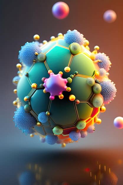 Premium Ai Image Molecule Virus Isolated