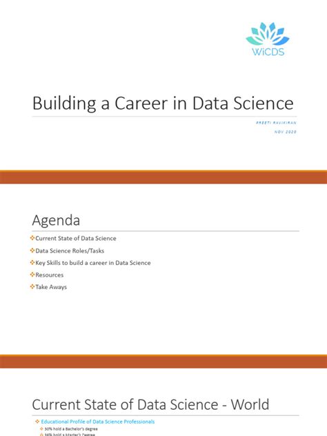 Building A Career In Data Science Pdf Analytics Data Analysis