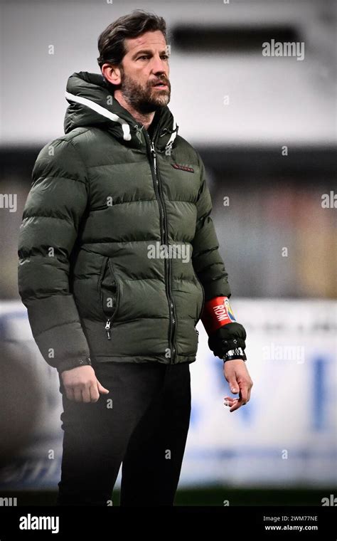 Sint Truiden Belgium 24th Feb 2024 Westerlo S Head Coach Rik De Mil