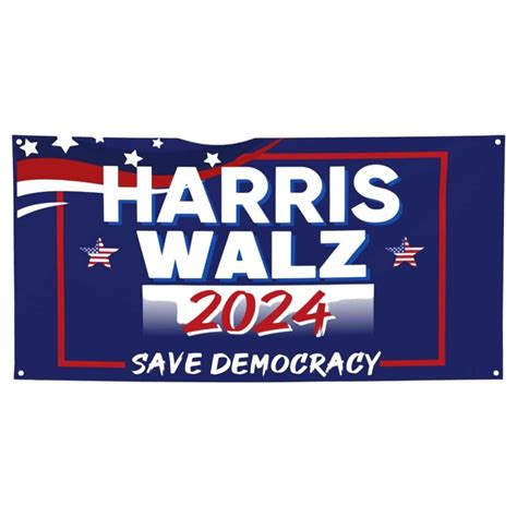 GHYJPAJK Kamala Harris 2024 Yard Sign HarrisWaltz 2024 Banner 3x6 Ft