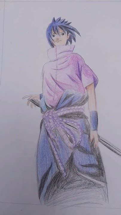 Sasuke Uchiha Drawing Shorts Drawing Youtube