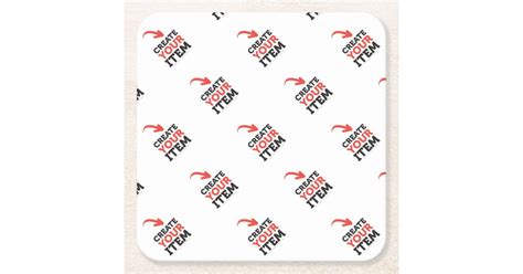 create your own diy custom upload your design square paper coaster zazzle