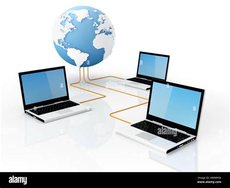 Laptop Connected To World Wide Web Note All Devices Design And All Screen Interface Graphics In