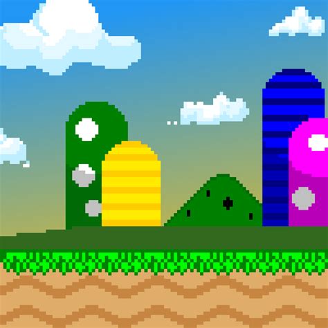 Pixilart Mario Grassland By Ryannothere