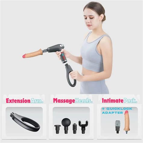 Airlie Lcd Massage Gun Dildo Attachment Adapter Bondivibes