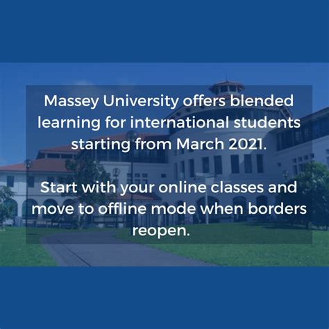 Massey University 2021 Programmes Available For Enrollement The Visa