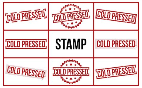 Page 2 Cold Pressed Rubber Stamp Set Vectors And Illustrations For Free