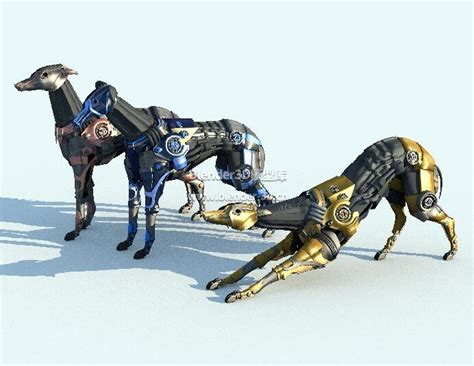 Blender 格雷伊机器猎犬3d模型素材资源免费下载 Blender3d模型库