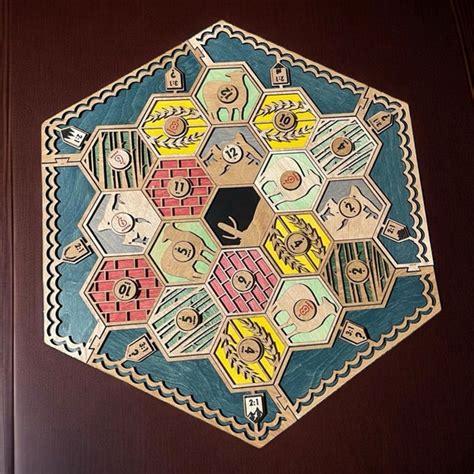 Catan Inspired Boardgame Laser Template And Glowforge Files Etsy