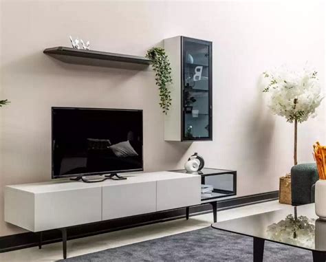 Jvmoebel Wohnwand Rtv Lowboard Wandschrank Wandregal Wohnzimmer