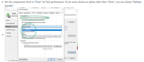 vbr backup to data domain compression settings veeam community