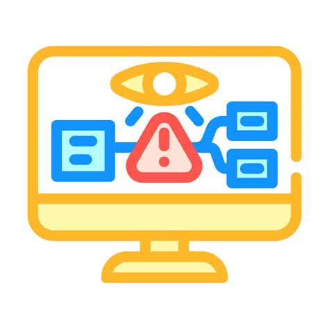 Monitoring Risk Color Icon Vector Illustration 32519333 Vector Art At
