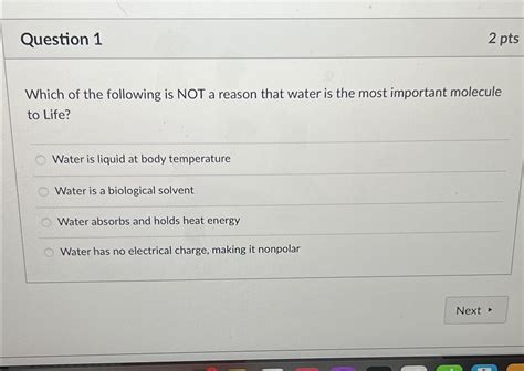 Solved Question 12 ﻿ptsWhich of the following is NOT a | Chegg.com