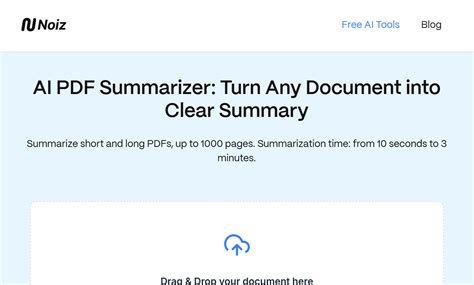 Noiz Ai Pdf Summarizer