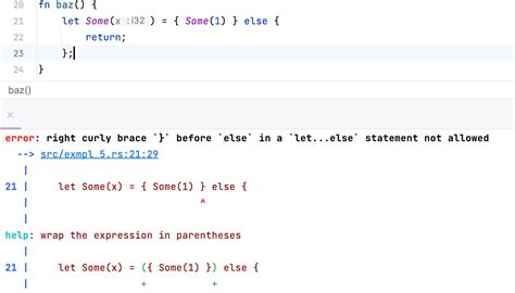 Inspection Is Not Detected For Right Curly Brace ` ` Before `else` In A