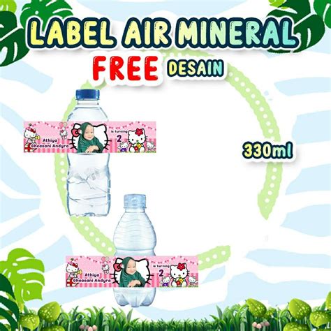 Jual Stiker Label Botol Air Mineral Label Susu Ulang Tahun Label Susu
