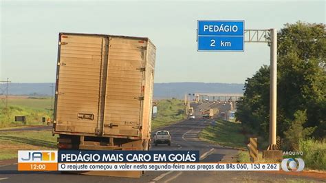 Vídeo Reajuste aumenta o valor de pedágios em rodovias de Goiás