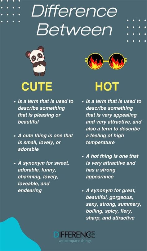 Difference Between Cute And Hot