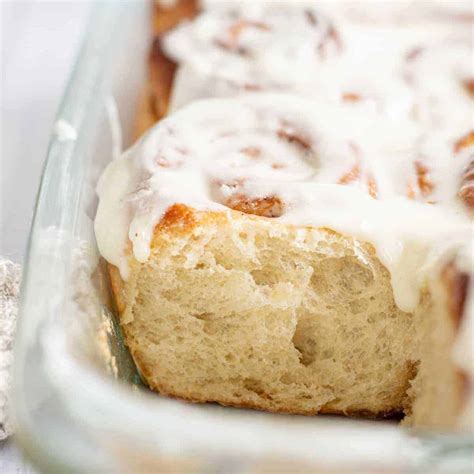 Fluffy Sourdough Cinnamon Rolls Baking With Butter