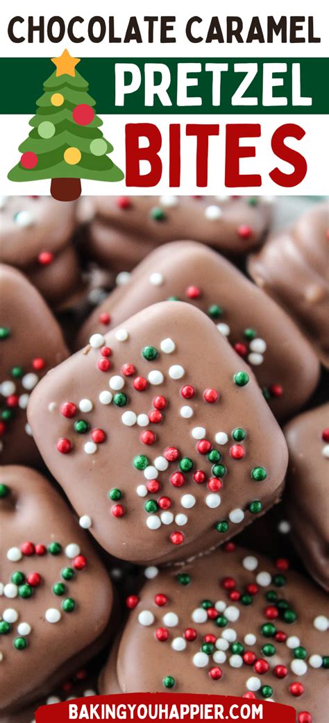 Chocolate Caramel Pretzel Bites Baking You Happier
