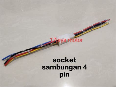 Socket Soket Sambungan Kabel Wayar 4 Pin Motor Dan Mobil High Quality