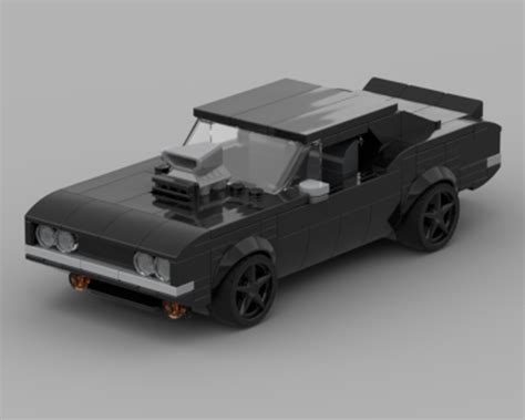 Lego Moc Dodge Challenger Drag Racer By Leeggoocreator Rebrickable