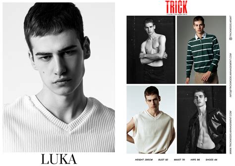 Luka Male Fashion Model Trick Model Management