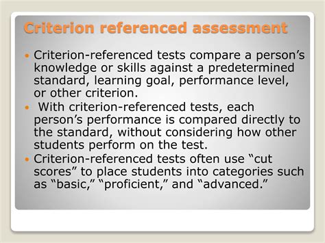 Norm Referenced Assessment And Criterion Referenced Apptx Norm Referenced Assessment And Criterion Referenced Apptx
