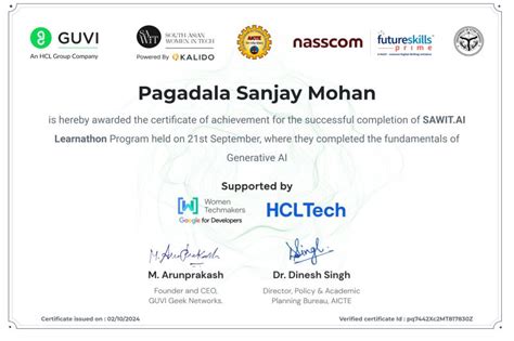 Pagadala Sanjay Mohan On Linkedin Ai Generativeai Sawitai