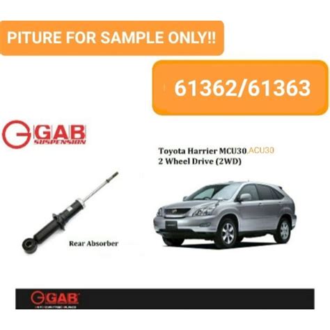 Gab Rear Harrier Mcu30 Acu30 2wd 08 15mm Gas Absorber 61362