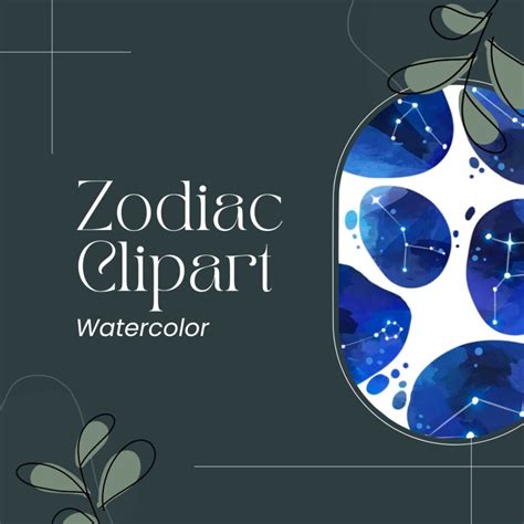 Watercolor Zodiac Clipart MasterBundles